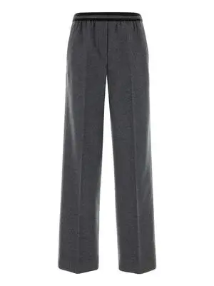 Miu Miu MIU MIU Virgin Wool And Cashmere Trousers Gray