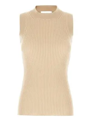 Sportmax Sleeveless Ribbed Knit Top - Multicolor