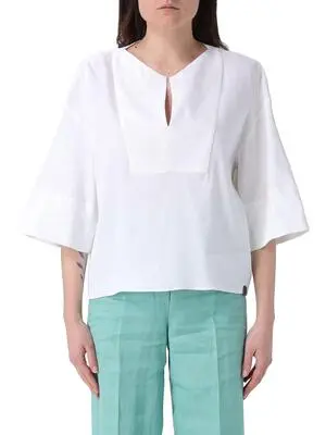 Max Mara Linen And Viscose Blouse - White