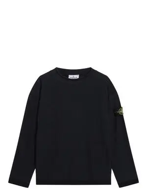 Stone Island Cotton Blend Jumper - Blue