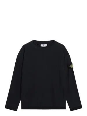 Stone Island Cotton Blend Jumper - Blue