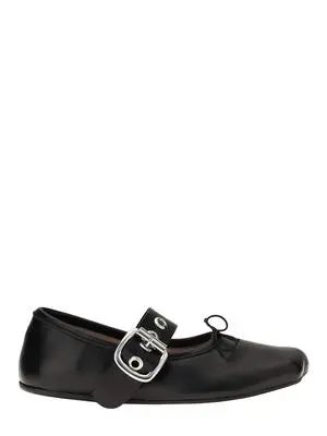 VIVIENNE WESTWOOD Alice Leather Ballerinas - Black