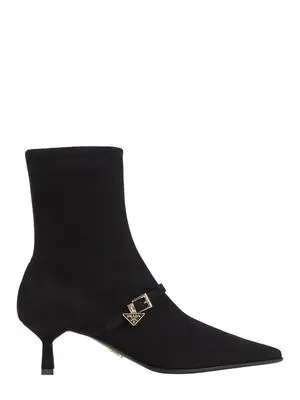 Prada Suede Bootie - Black