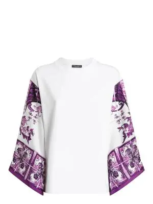 DOLCE & GABBANA DOLCE & GABBANA Majolica-Print Blouse