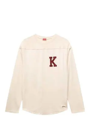 Kenzo Varsity’ Long-sleeve Cotton T-shirt - Multicolor
