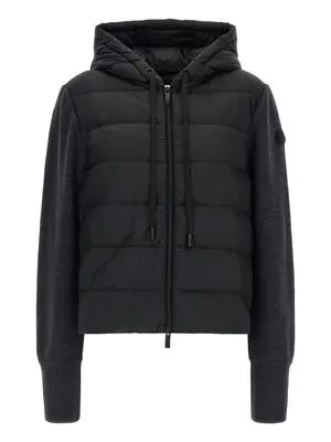 Moncler MONCLER Padded Hybrid Cardigan Gray