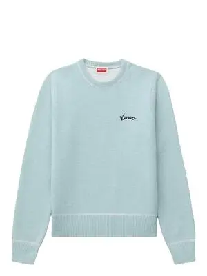 Kenzo Varsity Cotton Sweater - Blue