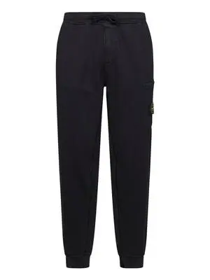 Stone Island Stone Island Men Black Organic Cotton Fleece Cargo Joggers Multicolor