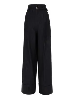 Fendi Pinstripe Tailored Trousers - Multicolor