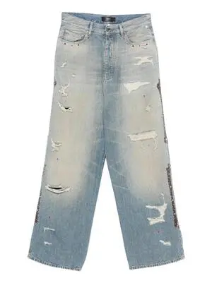 Amiri Denim Wide-leg Jeans - Blue