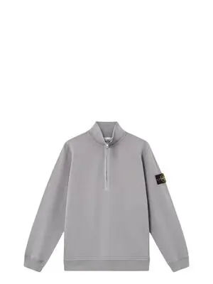 Stone Island Cotton Zip-up Sweatshirt - Gray