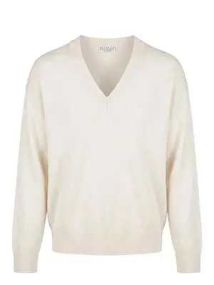 Brunello Cucinelli Cashmere V-neck Pullover - Multicolor