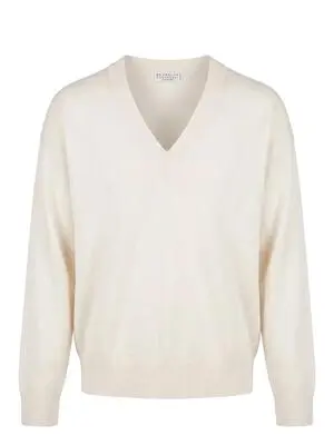 Brunello Cucinelli Cashmere V-neck Pullover - Multicolor
