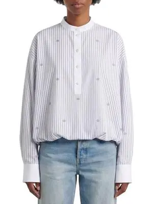 Gucci Striped Cotton Shirt - White