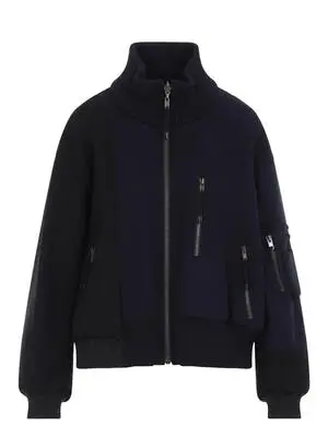 MAISON MARGIELA Reversible Spliced Bomber - Blue