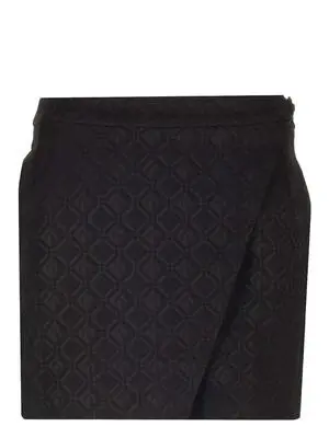 MARINE SERRE Moon Diamant Mini Skirt - Black