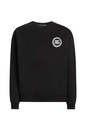Dolce & Gabbana Logo Patch Sweatshirt - Black