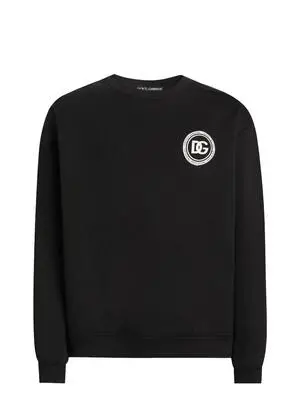 Dolce & Gabbana Logo Patch Sweatshirt - Black