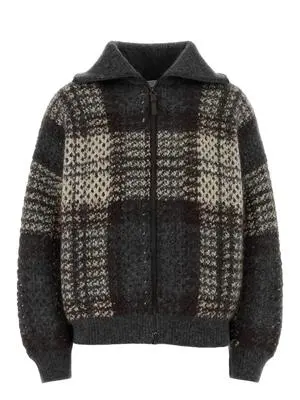 Brunello Cucinelli Embroidered Mohair Blend Cardigan - Multicolor