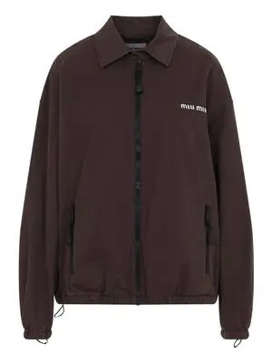 Miu Miu Cotton Blouson - Brown