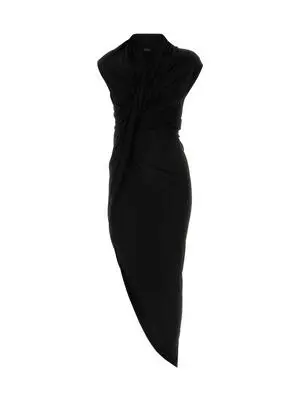 Balenciaga Stretch Crepe Dress - Black