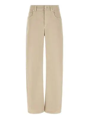 Brunello Cucinelli Garment-dyed Jeans - Cream