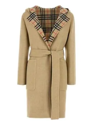 Burberry Wool Reversible Coat - Brown