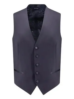 Tagliatore Virgin Wool Vest - Multicolor