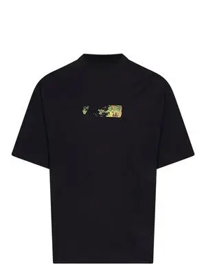 Off-White Black Cotton Jersey Spices Arrow Skate T-shirt - Multicolor