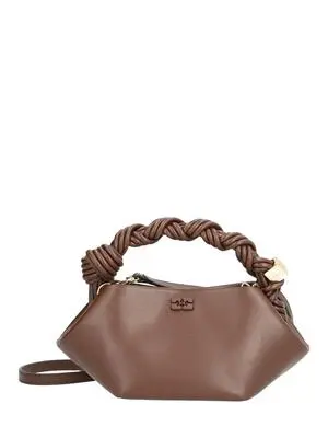 GANNI GANNI Mini Butterfly Leather Bag Brown