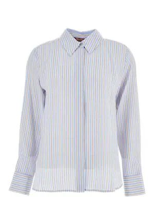 Max Mara MAX MARA STUDIO Striped Silk Shirt Multicolor