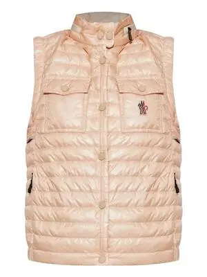 Moncler Grenoble: Gumiane Hooded Down Gilet - Multicolor