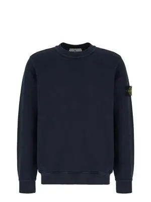 Stone Island STONE ISLAND Compass Logo Sweatshirt Blue