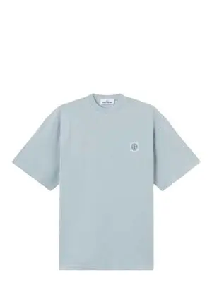 Stone Island T-shirt With Logo Patch - Gray