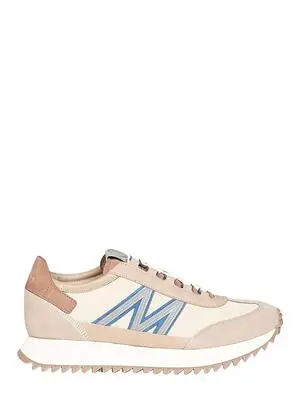 Moncler MONCLER Beige Suede And Nubuck Pacey2 Sneakers Multicolor