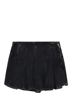 DIESEL® De-rox Pleated Denim Shorts - Multicolor