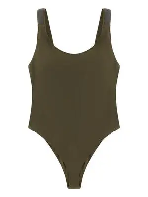 Brunello Cucinelli Precious Details One-piece Swimsuit - Green