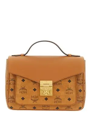 Mcm Monogram Satchel Handbag - Multicolor