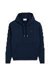 AMI Paris Hoodie With Red De Coeur - Multicolor