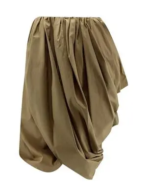 Chloé Draped Cotton Skirt - Multicolor
