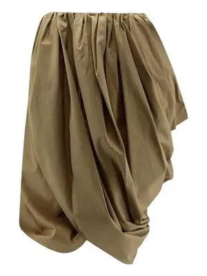 Chloé CHLOE Draped Cotton Skirt Multicolor