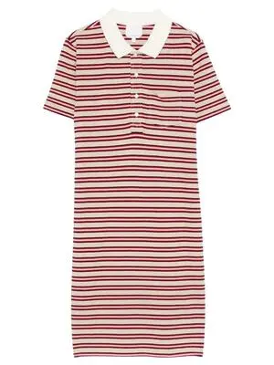 A.p.c. Raye Cotton Striped Polo Dress - Multicolor