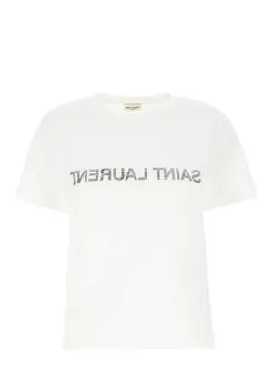 Saint Laurent Logo Print T-shirt - Multicolor