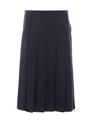 A.p.c. Alice Gabardine Midi Skirt - Blue