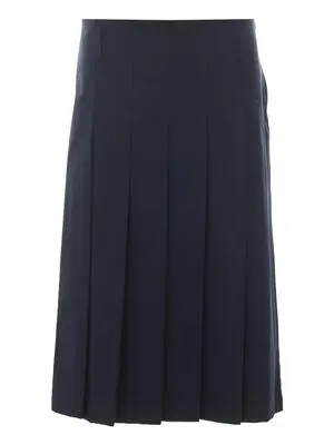 A.p.c. Gabardine Midi Skirt - Blue