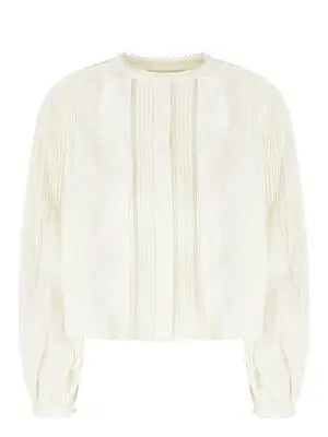 Isabel Marant Étoile Pleated Long Sleeve Blouse - Multicolor