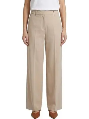 Max Mara Virgin Wool Trousers - Cream