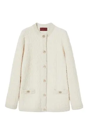 Gucci GUCCI Wool And Cotton Blend Cardigan Multicolor