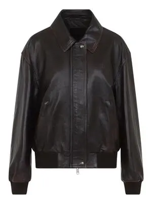 Prada Leather Jacket - Brown