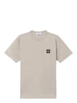 Stone Island Logo-patch T-shirt - Gray